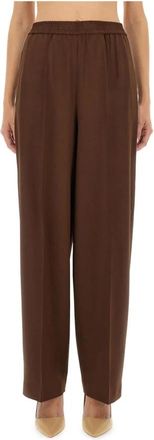 Fabiana Filippi Femme, Pantalons, Brun, Taille: 36 FR Wide Leg Pantalons