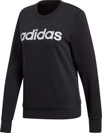 adidas Damen Pullover Essentials Linear Crewneck, Black/White, S, DP2363