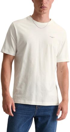 Marc O'Polo Denim Herren T-Shirt aus Bio-Baumwolle Regular Fit, Wei&szlig; (Egg White), XXL