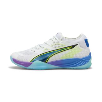 Puma Eliminate NITRO SQD 4 Game On Handballschuhe Unisex, Schuhe, Wei&szlig;, 42.5