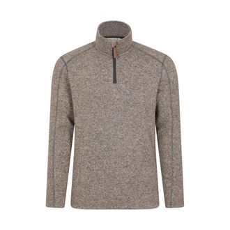 Mountain Warehouse Herren Idris II Half Zip Fleece Top (Beige)