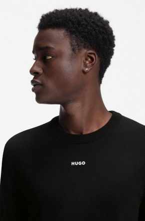 HUGO BOSS Rundhalspullover San Cassius-C2 Rundhalsausschnitt, Slim Fit, Feinstrick