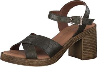 Tamaris Femme 1-28022-42 Sandale &agrave; Talon, Olive Struct, 40 EU
