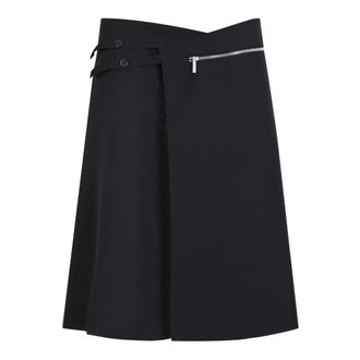 SAPIO Schwarzer asymmetrischer Wickelrock - - Skirts - Herren - Schwarzk - 3XL