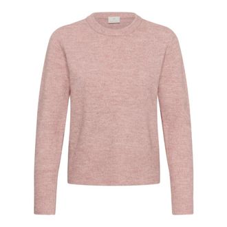 Kaffe Rundhals-Strickware - - Knitwear - Damen - Rosa - 2XL