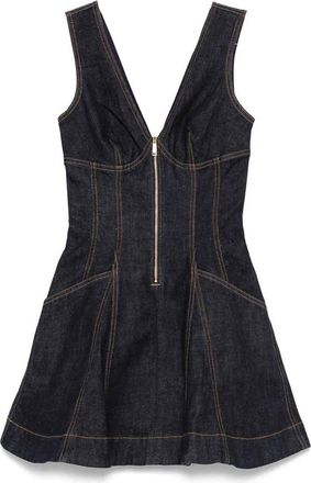 Self Portrait Knielanges Kleid - Blau