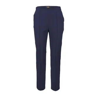 Elisabetta Franchi Hosen mit Rei&szlig;verschluss und Haken f&uuml;r Damen - - Trousers - Damen - Blau - M