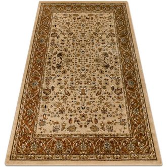 RugsX Rugsx - Tapis royal E0176 Cadre - beige / marron beige 100x200 cm