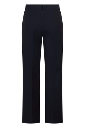Max Mara Womens Straight Trousers Humanity Blue Cotton