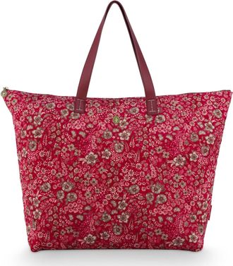 Pip Studio Tilda Tote Bag Large Quilted Daisy Dreams Red 66x20x44cm