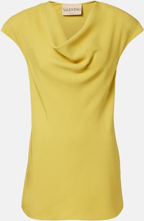 Valentino Top drap&eacute; en Cady Couture