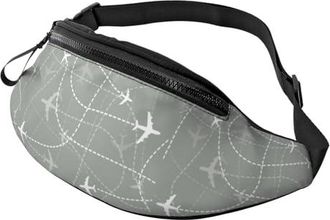Generic Avions Compagnie A&eacute;rienne Sac Banane Unisexe Sac &Agrave; Bandouli&egrave;re Polyvalent Fanny Pack Pour Festival Course &Agrave; Pied Randonn&eacute;e 14X35Cm