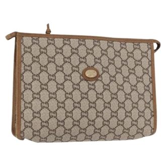 Gucci Pochette en plastique Pre-owned - Femme - Pre-owned - Beige - Taille: ONE Size