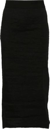 Uma Wang UMA Wang, Femme, Jupes, Noir, Taille: 42 FR Midi Skirt