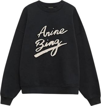 Anine Bing Femme, Sweatshirts et sweats &agrave; capuche, Noir, Taille: 38 FR Jersey Color Black Anine Bing