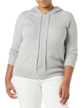 Amazon Essentials Damen Soft-Touch-Kapuzenpullover, Grau Meliert, XXL