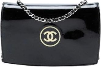 Chanel Portefeuille sur cha&icirc;ne pr&eacute;-poss&eacute;d&eacute; - Femme - Pre-owned - Noir - Taille: ONE Size