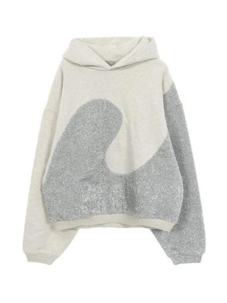 Dior x Dior x Erl hoodie en coton - Tons neutres