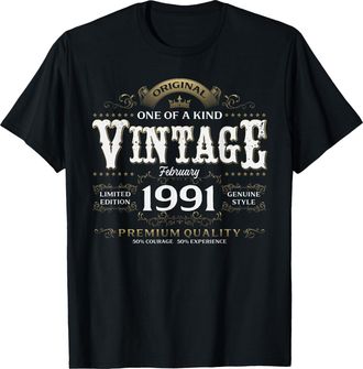 Generic 35. Geburtstag Februar 1991 Vintage Edition T-Shirt