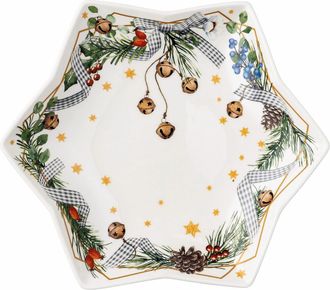 Hutschenreuther Sammelserie 2024 S&uuml;&szlig;er die Glocken nie klingen Sternschale 24cm