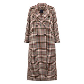Max Mara Cristina Wollmantel Lang - - Coats - Damen - Mehrfarbig - M