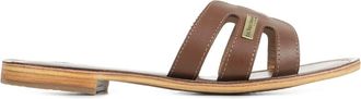 Les Tropeziennes Damen Damia Flache Sandale, TAN, 40 EU