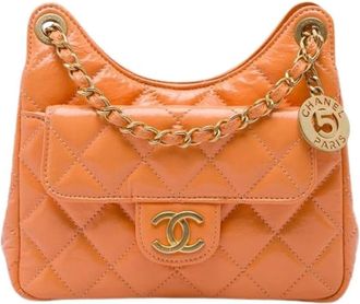 Chanel Sac Hobo Pre-owned - Femme - Pre-owned - Orange - Taille: ONE Size