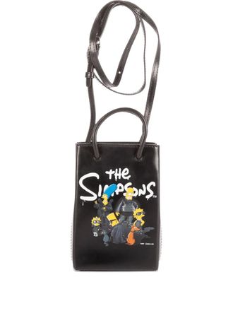 Balenciaga x The Simpsons sac port&eacute; &eacute;paule en cuir - Noir