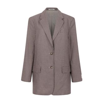 Calvin Klein Femme, Vestes, Multicolore, Taille: 36 FR Tech Yarn-Dyed Classic Blazer