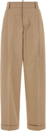 Dsquared2 Femme, Pantalons, Beige, Taille: 38 FR Gabardine Pant