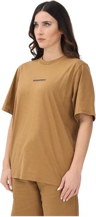 Dsquared2 Femme, Tops, Brun, Taille: 40 FR T-shirt &agrave; manches courtes