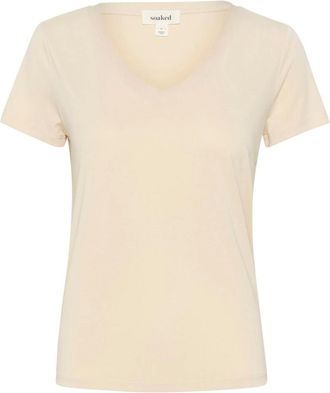 Soaked In Luxury Femme, Tops, Beige, Taille: 42 FR T-Chemises