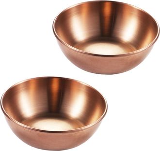 TOPBATHY 2st&uuml;cke So&szlig;enschalen Aus Edelstahl Dip Sch&auml;lchen F&uuml;r Vorspeisen Desserts Sushi Toppings F&uuml;r K&uuml;che Party Camping Handw&auml;sche Und Sp&uuml;lmaschinenfest