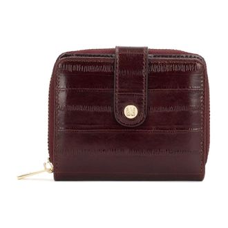 Kazar Portefeuille en cuir gaufr&eacute; - Femme - Accessoires - Brun - Taille: ONE Size