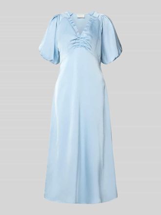 Neo Noir Midikleid aus Satin Modell Illana