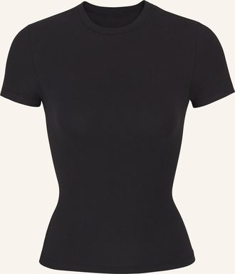 SKIMS Skims Lounge-Shirt Cotton Jersey schwarz