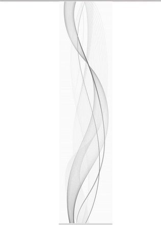 Home Wohnideen Home Wohnideen Schiebevorhang Digitaldruck Bambus-Optik Heights 260 x 60 cm Grau