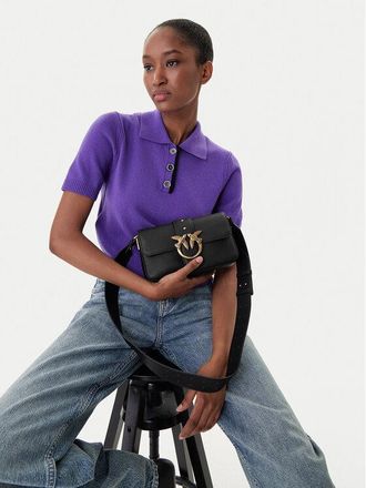 Pinko Handtasche Love One Mini Slouchy Fl Al 25-26 104340 A2OX Schwarz