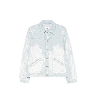 Maison Margiela Paint-splatter Denim Jacket