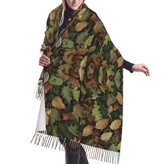 Generic Camouflage Femme Ch&acirc;le Wrap Avec Gland &Eacute;charpe &Eacute;pais Foulard Pour Cadeau Soir&eacute;e Hiver Automne