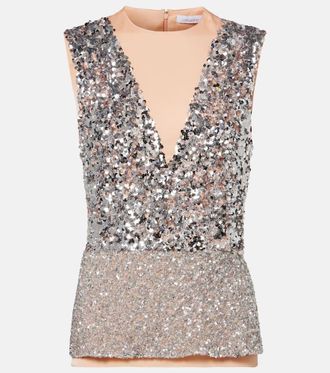 Paco Rabanne Top &agrave; sequins