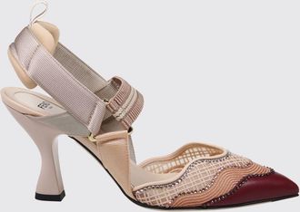 Fendi Slingbacks Colibr&igrave; en tissu technique brod&eacute; avec cristaux et talons hauts