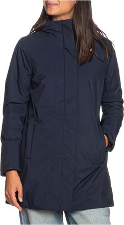 K-Way Sophie Twill Soft Beaver Jacket - Femme - Manteaux - Bleu - Taille: 42 FR