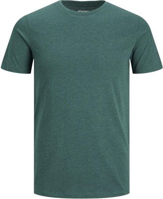 Jack & Jones Rundhalsshirt JJEORGANIC MELANGE TEE SS O-NECK NOOS in Melange Optik