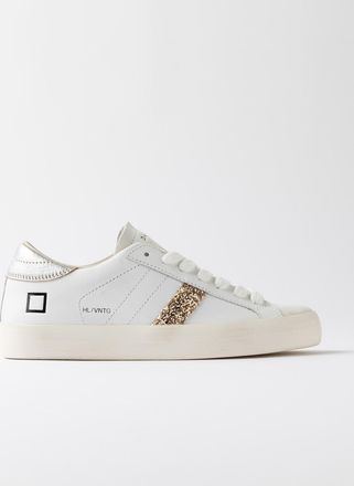 D.A.T.E. hill low vintage white-silver