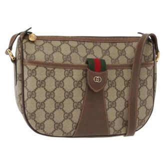 Gucci Sac bandouli&egrave;re en toile Pre-owned - Femme - Pre-owned - Beige - Taille: ONE Size