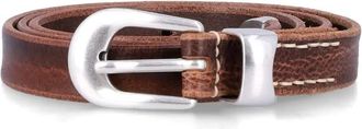 Our Legacy G&uuml;rtel - Brown Leather Belt With Metal Buckle - Gr. 100 - in Rosa - f&uuml;r Damen