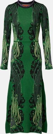 La DoubleJ Midikleid Bee aus Jacquard