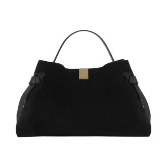 Yuzefi Schwarze Wildleder Gyoza Tasche - - Bags - Damen - Schwarzk - ONE SIZE