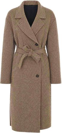 Brunello Cucinelli Manteau Au Genou - Beige